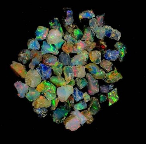 100% Natural Ethiopian Opal Rough Gemstone 30 Cts Opal Rough Gems Lot ...