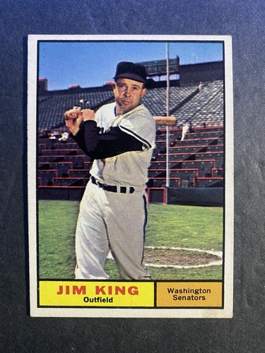 1961 Topps Baseball Jim King Washington Senators Card #351 | eBay