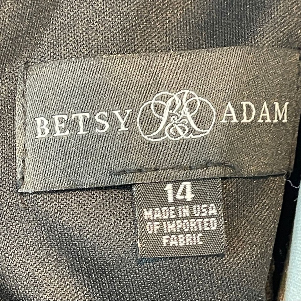 Betsy & Adam Drape Back Scuba Crepe Cocktail Dress 14 | eBay