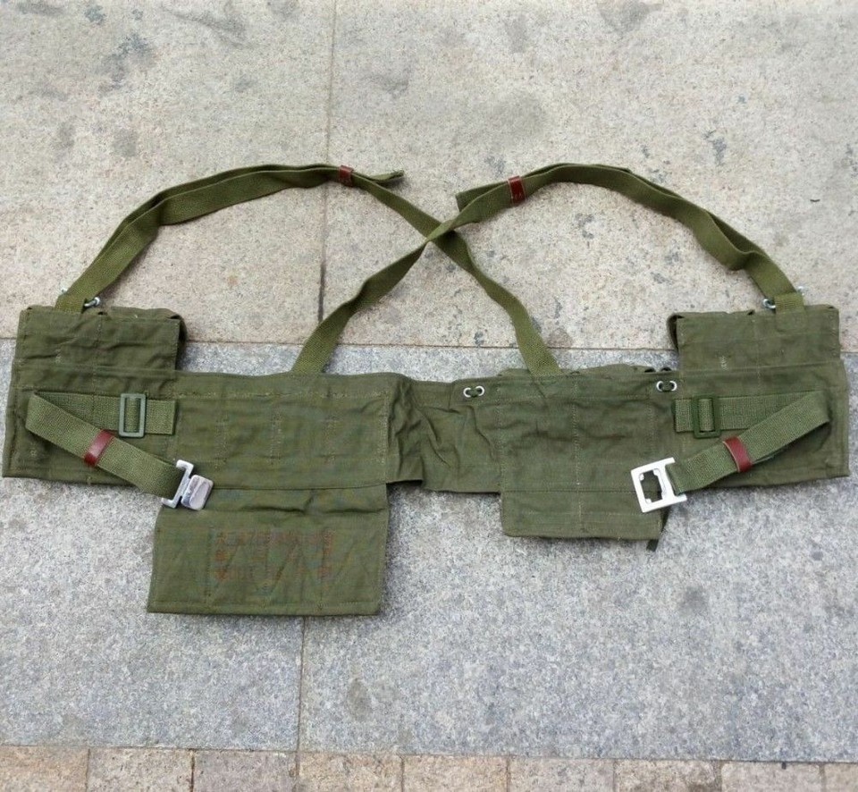 Military Surplus Chinese Type 63 Rifle Combat Webbing Bandolier Gear ...