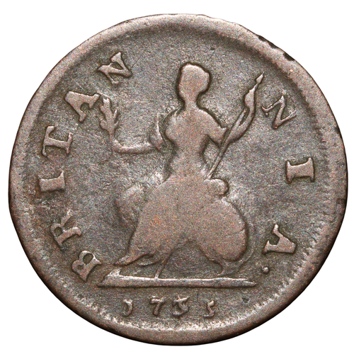 1733/3 George II Farthing Coin (Double Struck 3) | eBay UK