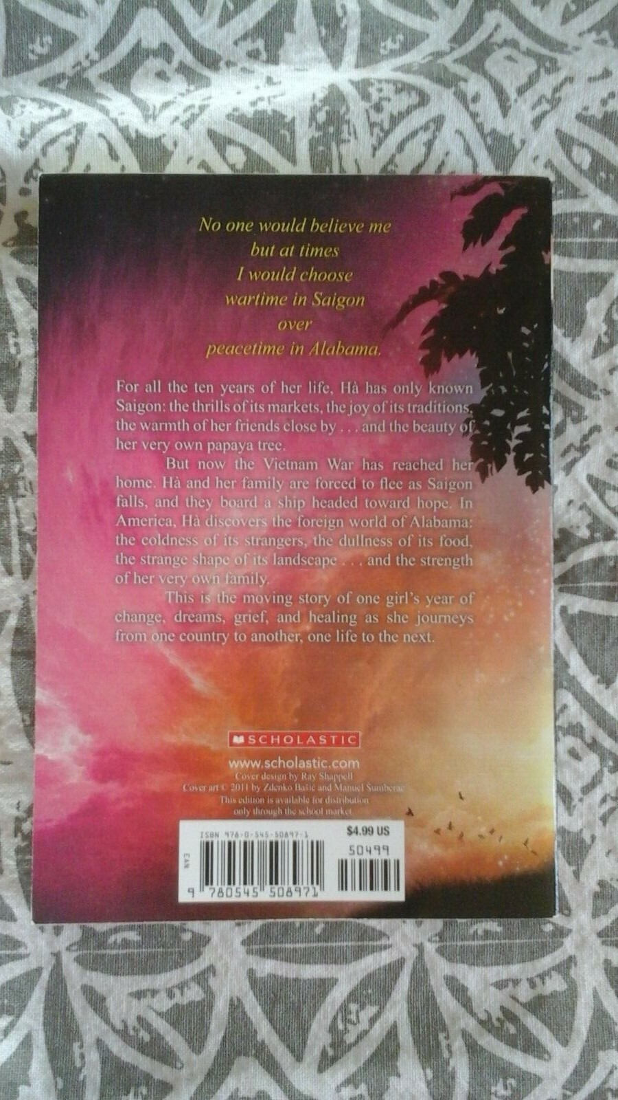 Inside Out & Back Again by Thanhha Lai Newberry Honor Paperback Book | eBay