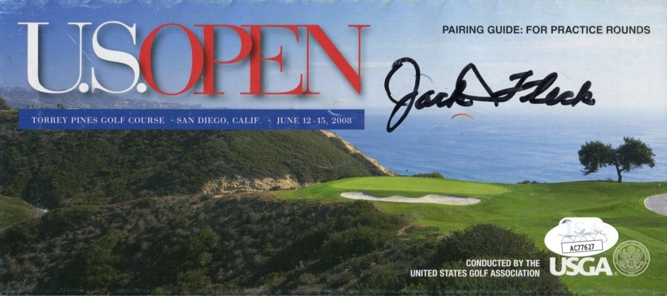 Jack Fleck PGA Golf Signed Autograph US Open Champ Pairing Sheet JSA | eBay