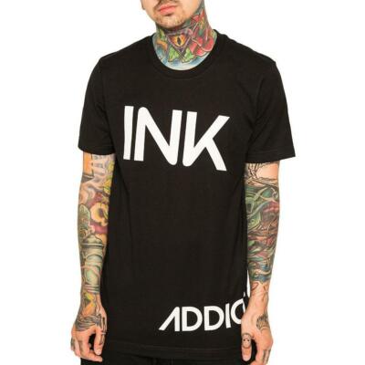 NEW InkAddict MENS INK Tee Shirt BLACK/WHITE SMALL-3XLARGE TATTOO MADE ...