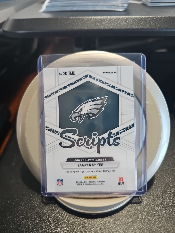 2024 Panini Mosaic Tanner McKee Silver Mosaic Prizm Scripts AUTO #SC ...