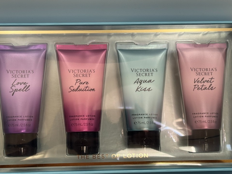 Victoria's Secret The Best Lotion Gift Set Pure Seduction Love Spell Aqua Kiss | eBay