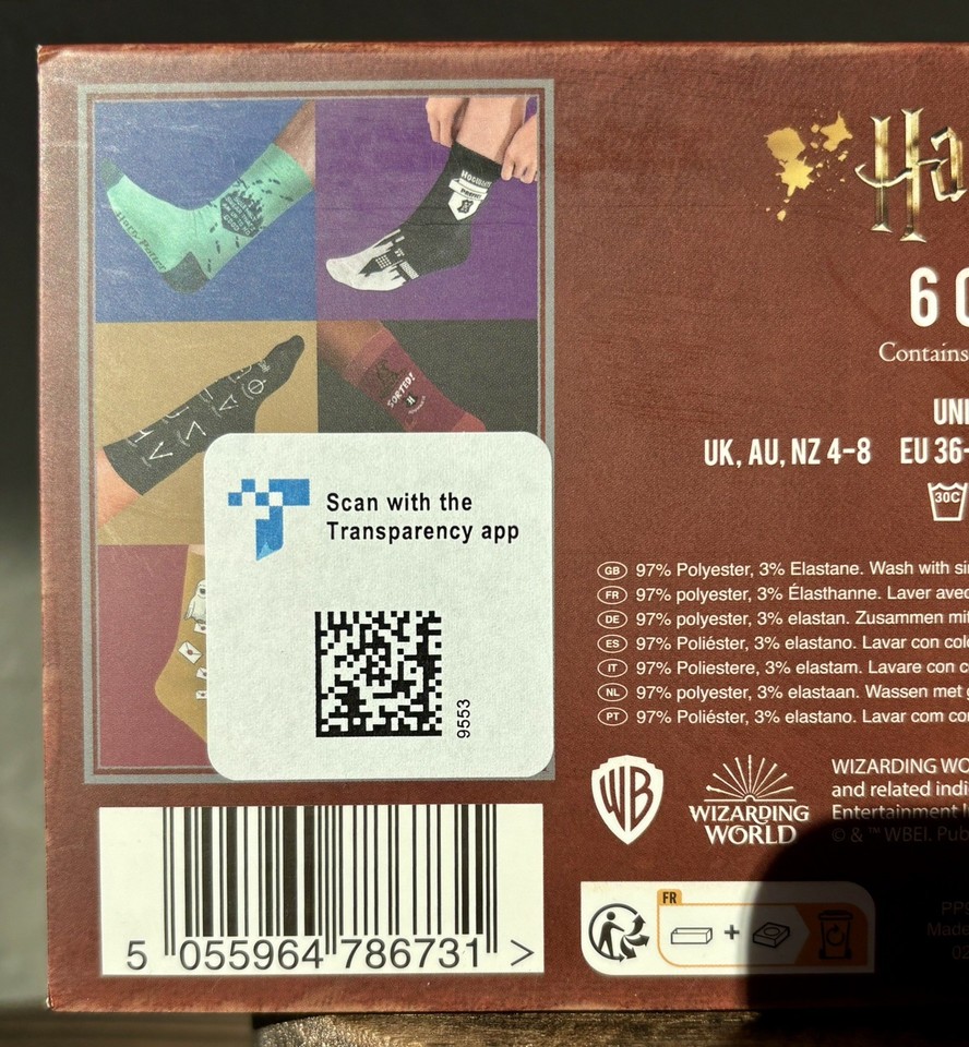 Harry Potter Mismatched, Odd Socks, 3 Pairs Mismatched/6 Random, WMN m ...