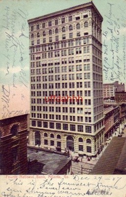 PRE-1907 FOURTH NATIONAL BANK ATLANTA, GA 1907 | eBay