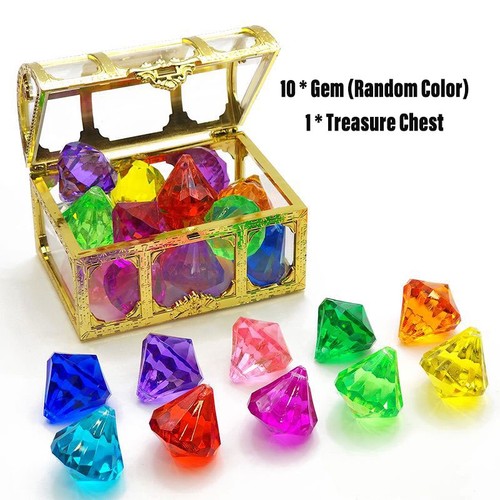 Diy Diamond Gemstone Toy For Girls Plastic Material 10pcs Set Develops ...