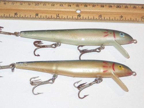 Lot of 2 Cordell Red Fin Redfin 900 5 1/2 inch Minnow Lures - Blue ...