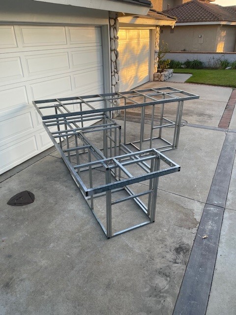 Custom DIY BBQ Island frame kit - any style | eBay