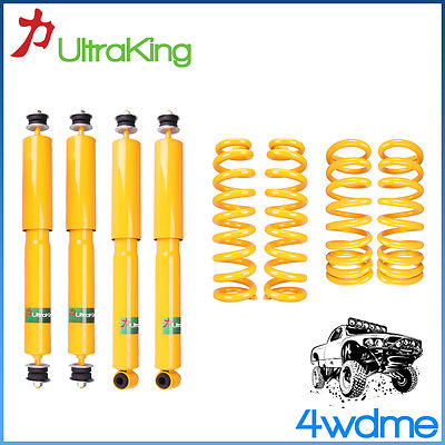For Nissan Patrol GU Y61 Front Rear Shocks KING HD Coil Springs 2" 50mm ...