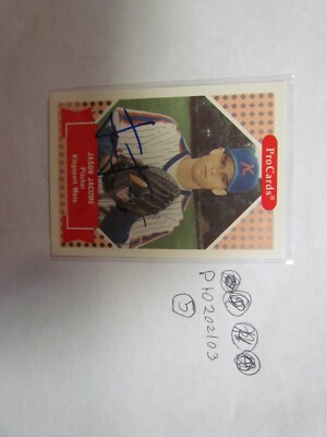 1992 Pro Cards Jason Jacome Signed Baseball Card | eBay