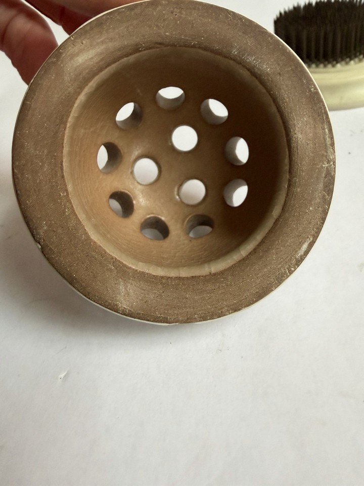 Vintage Lot Pottery Lead Flower Frog Stem Spike Kenzan Ikebana Floral ...