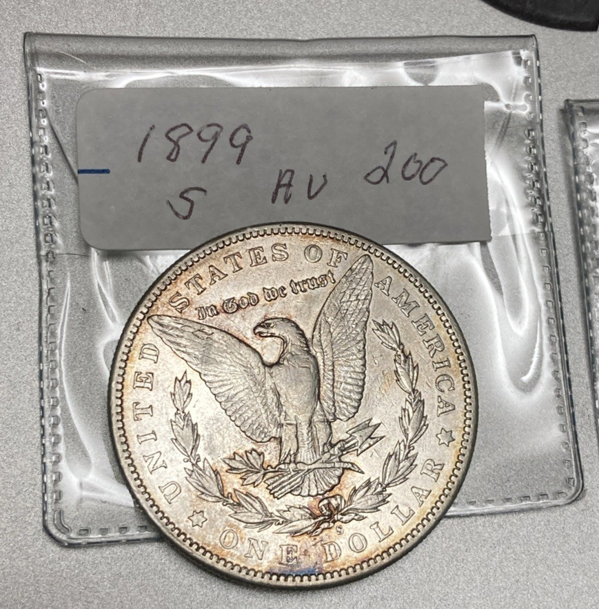 1899 S Morgan Silver Dollar AU U.S. $1 Coin | eBay