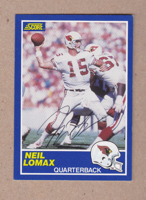 Neil Lomax signed 1989 Score card-# 84-Phoenix Cardinals | eBay