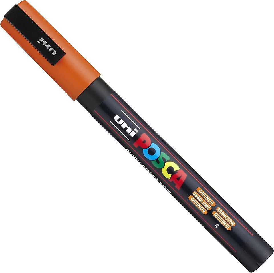Uni POSCA - PC-3M Art Marker Paint Pens - 4 Pack Wallet - Citrus Tones ...