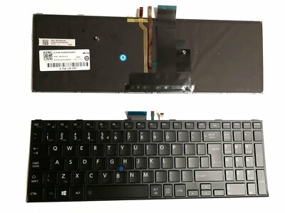 New Toshiba Satellite Pro R50-C Tecra A50-C Keyboard UI Backlit & With ...