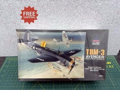 Vintage Accurate Miniatures 3404 TBM-3 Avenger 1/48 Scale Model Plane ...