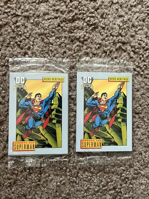 2 1991 Impel DC Comics Promo Pack of 5 Cards! Superman. Wonder Woman ...