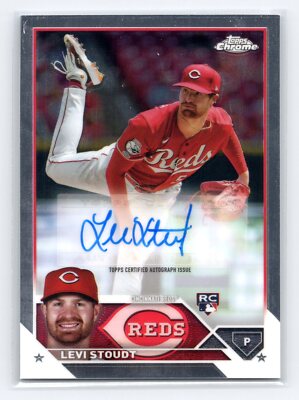 2023 Topps Chrome Update Levi Stoudt Autographs Auto Cincinnati Reds | eBay