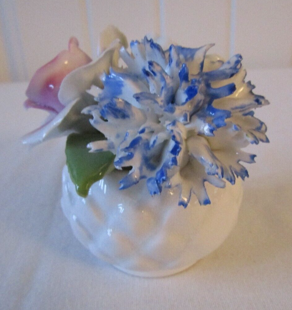 Vintage Radnor Bone China Floral Bouquet Figurine Staffordshire England ...