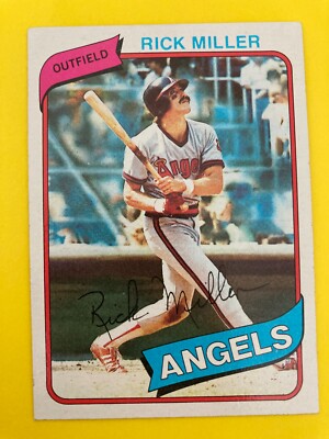1980 TOPPS #48 RICK MILLER CALIFORNIA ANGELS 032823 | eBay