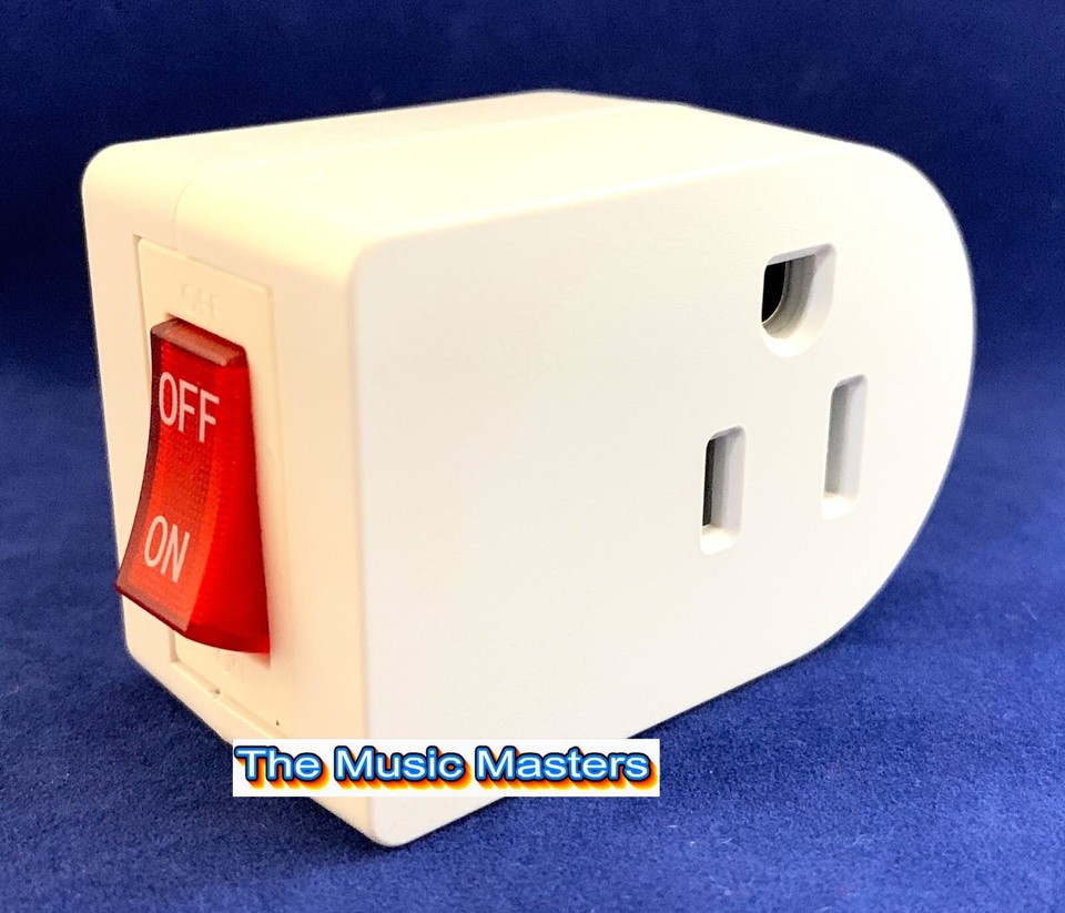 4X Grounded On/Off LIGHTED POWER SWITCH Single AC Wall Plug Electrical ...