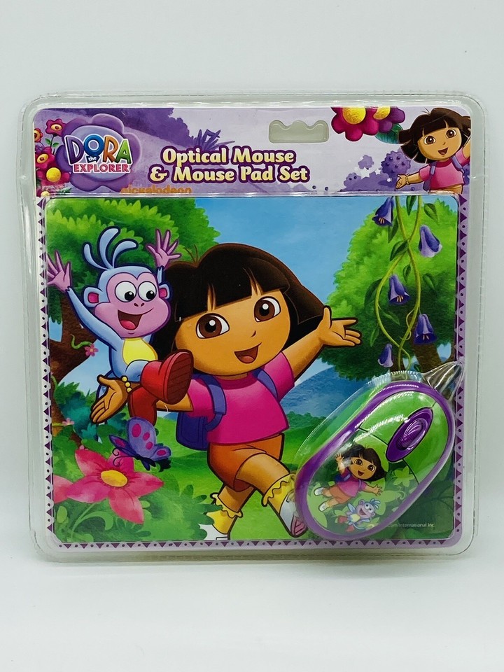 Dora The Explorer and Friends Optical Mouse & Mouse-Pad Set - Dora ...