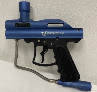 VL Triton II 2 Blue Paintball Marker Gun Untested No Barrel AS IS BODY ...