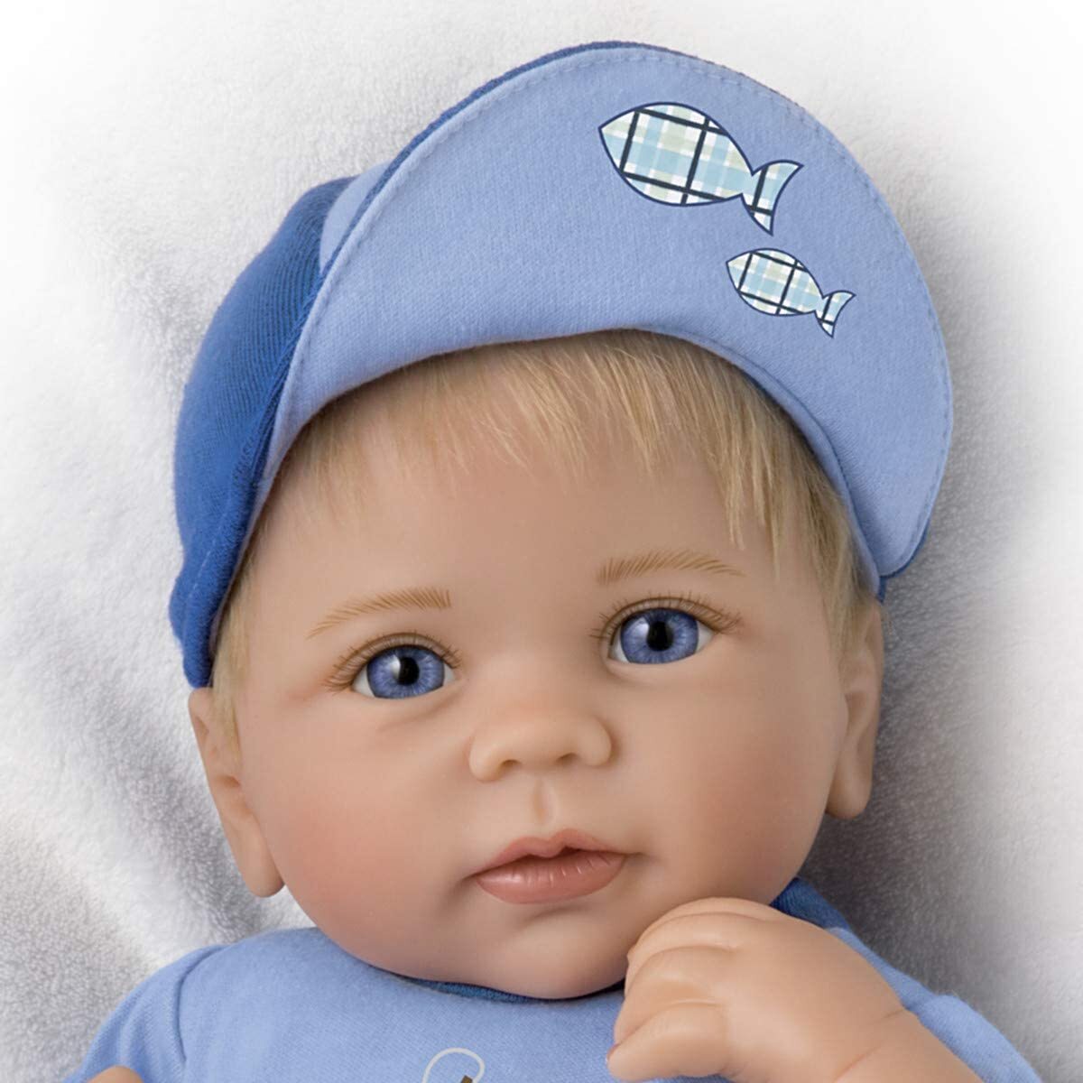 Ashton Drake Im A Catch So Truly Real® Weighted Lifelike Baby Boy Doll ...