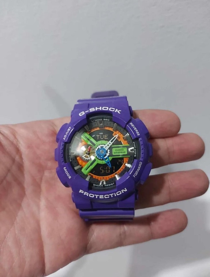 Casio G-Shock EVANGELION PURPLE VIOLET GA 110EV 6AJR with Freebies ...
