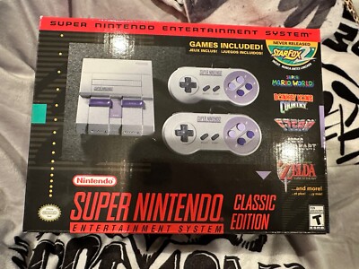 Brand NEW SNES Super Nintendo Classic Mini Super EntertainmentSystem 21 ...