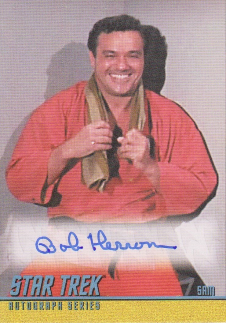 STAR TREK TOS 40th ANNIVERSARY SERIES 2 BOB HERRON AS SAM AUTOGRAPH ...