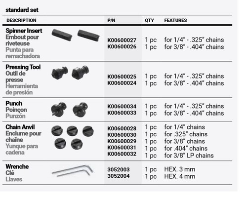 Tecomec Chainsaw Saw Chain Repair Master Breaker & Spinner COMBO Repair ...