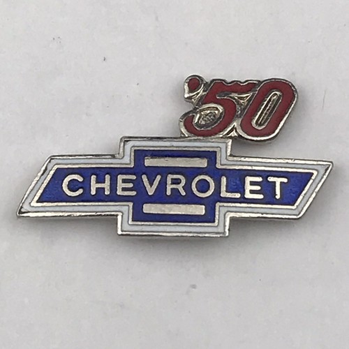 50’ Chevrolet Pin Silver Tone Vintage Automotive Car Classic Logo GM ...