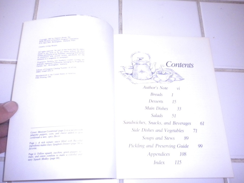 Country Living Recipes by Jean W. Liles (1982, Hardcover) 9780848705312 ...