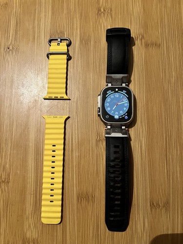Apple Watch Ultra 49mm GPS+Cellular With Yellow Ocean Band & Spigen ...