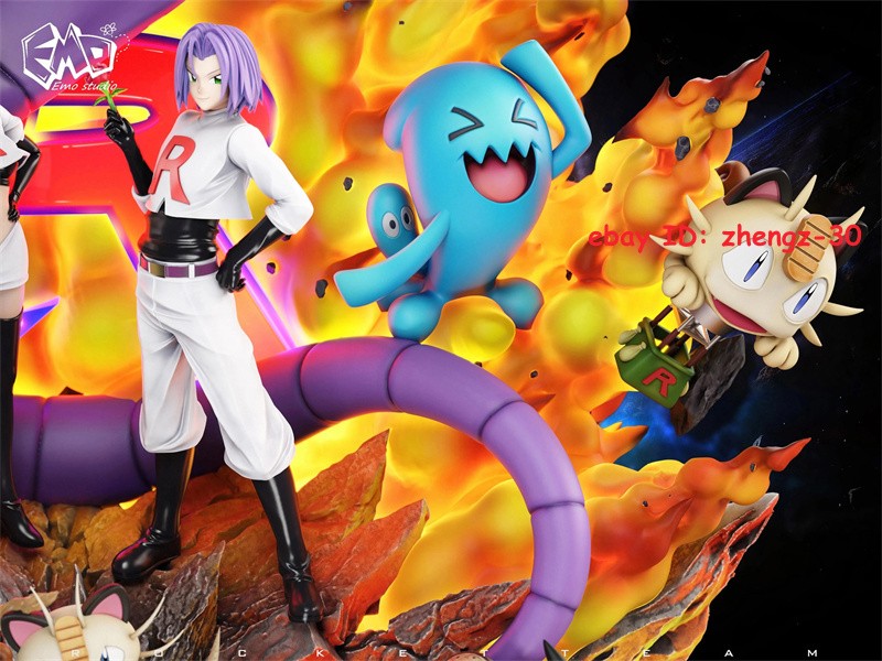 H50CM Emo Studio Team Rocket Resin GK Statue Figure Model Collectibles ...
