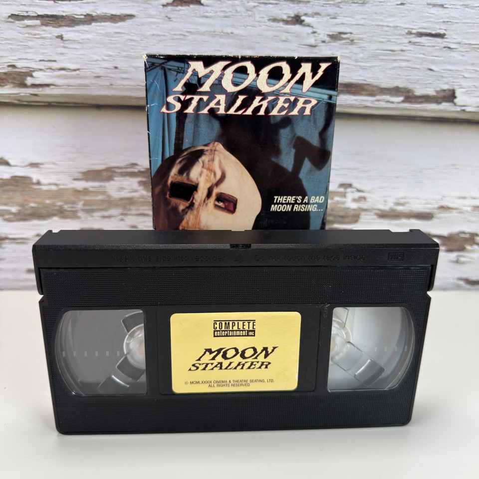 Moon Stalker VHS Tape 1989 Complete Entertainment Horror Gore Slasher ...