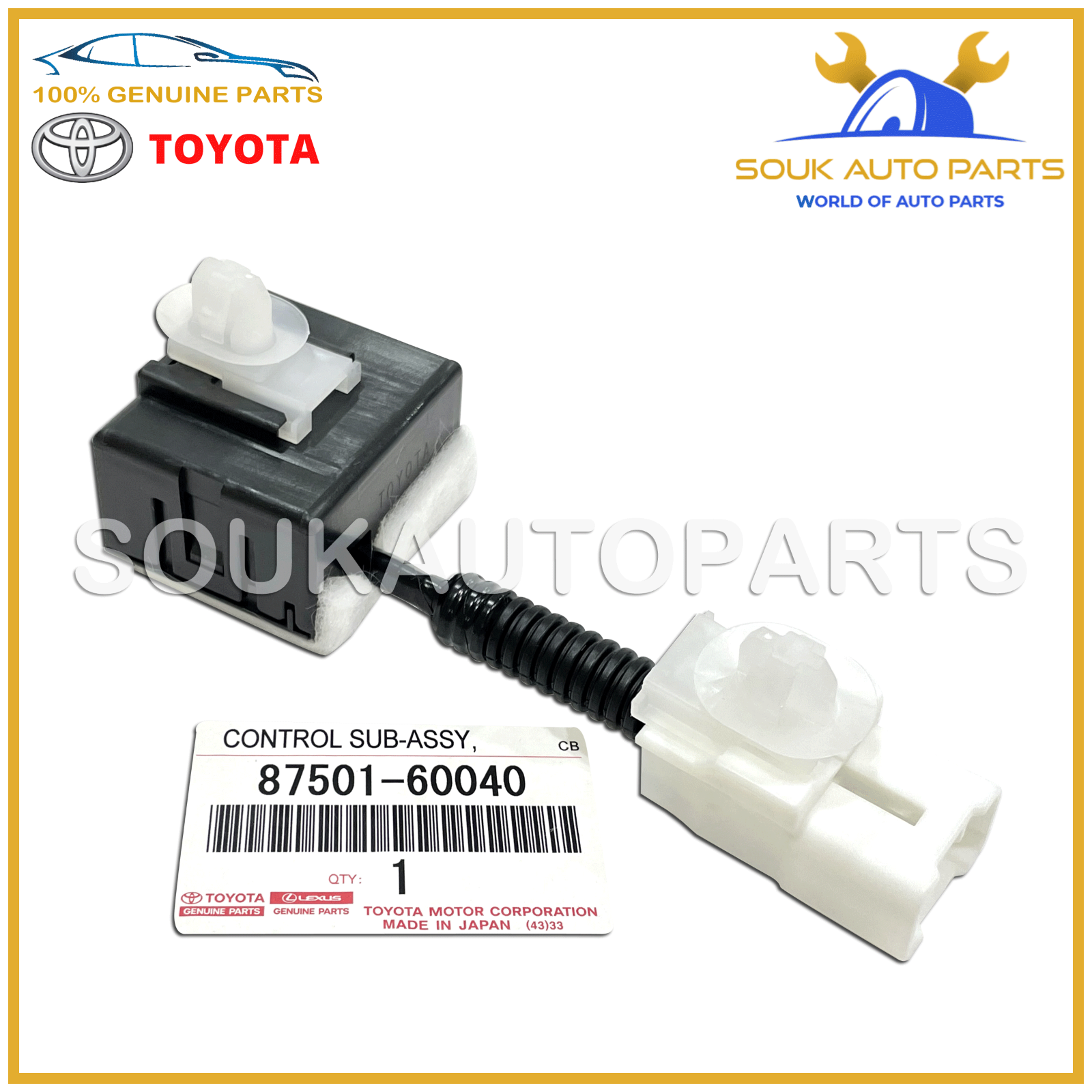 87501-60040 Genuine Toyota CONTROL SUB-ASSY, SEAT HEATER, RH/LH ...