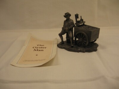 Franklin Mint "The Oyster Man" Colonial Peddlers Pewter # 7 db | eBay
