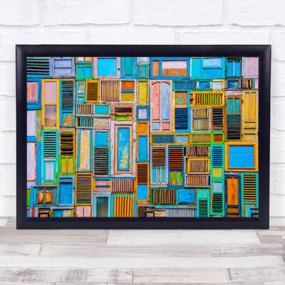 Shutters Colour Abstract Colours Colourful Door Doors Graphic Geometry ...