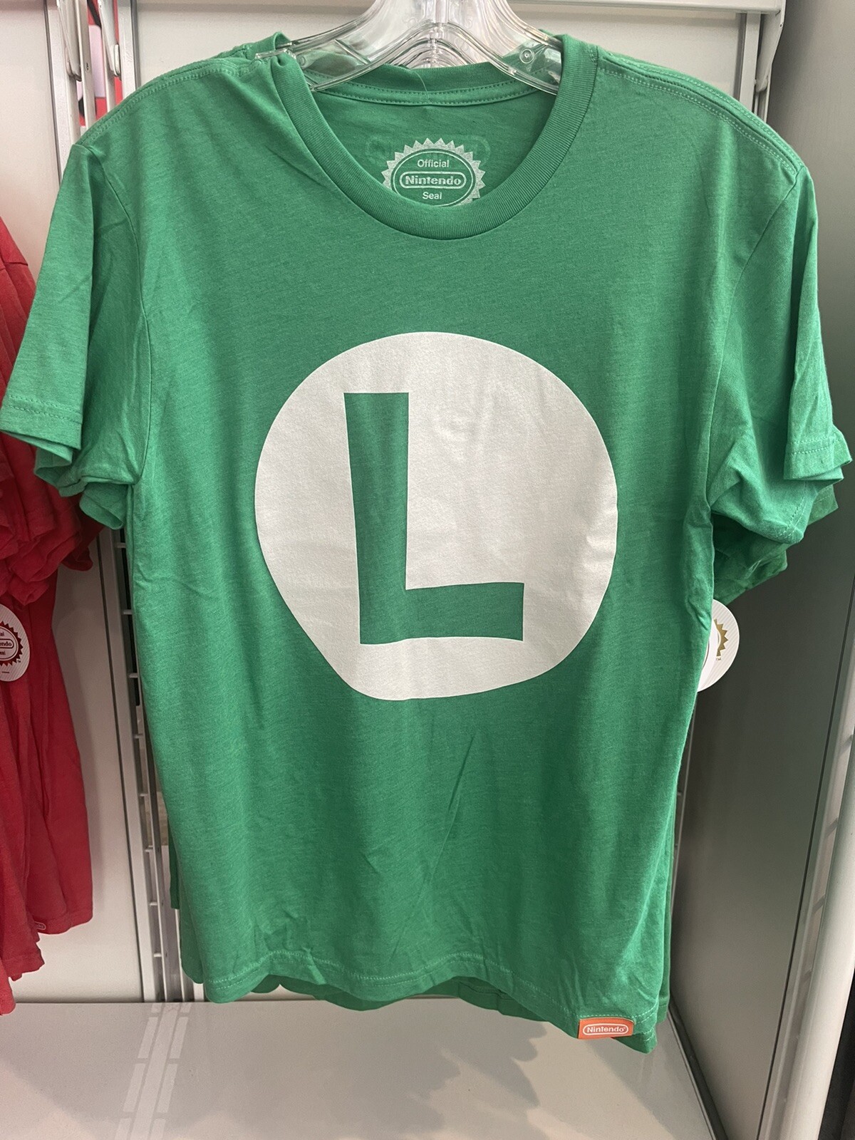 Nintendo Luigi "L" Logo T-Shirt Nintendo World NY Bowser Peach Mario ...