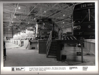 Leyland National Bus Factory Workington original b&w Press Photograph ...