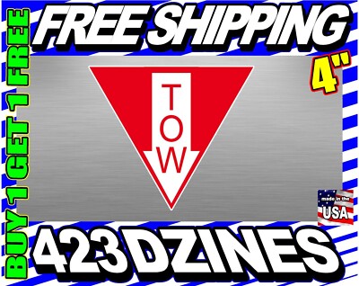 Jdm Tow Here 4'' VINYL WINDOW STICKER DECAL Buy 1 Get 1 Free | eBay