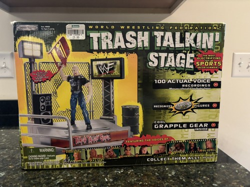 WWF Factory Sealed Trash Talkin Battery Operated Stage From Jakks ...