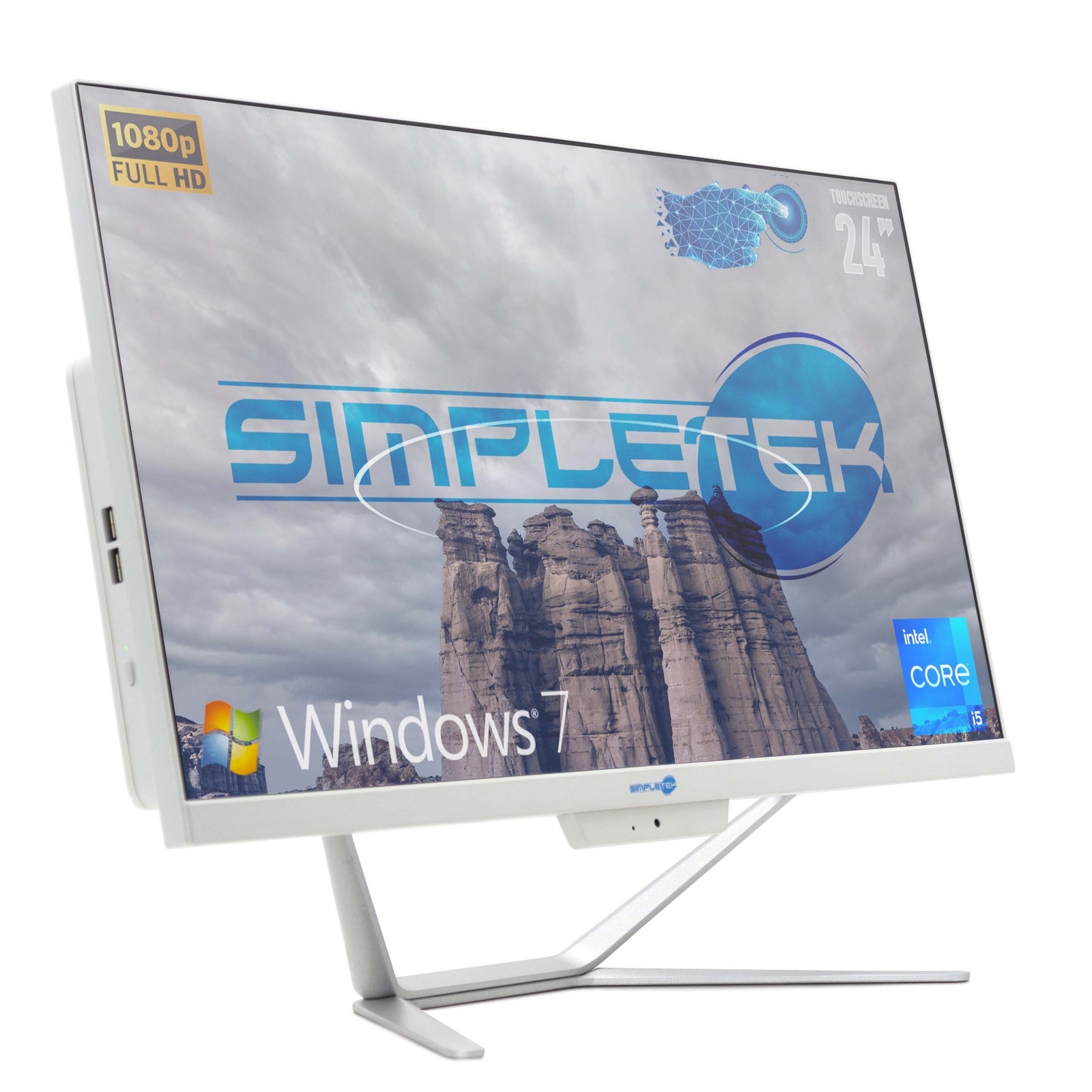 Aio All IN One Touch Screen i5 8GB 240GB 24 " HD Win 7 PC Computer ...