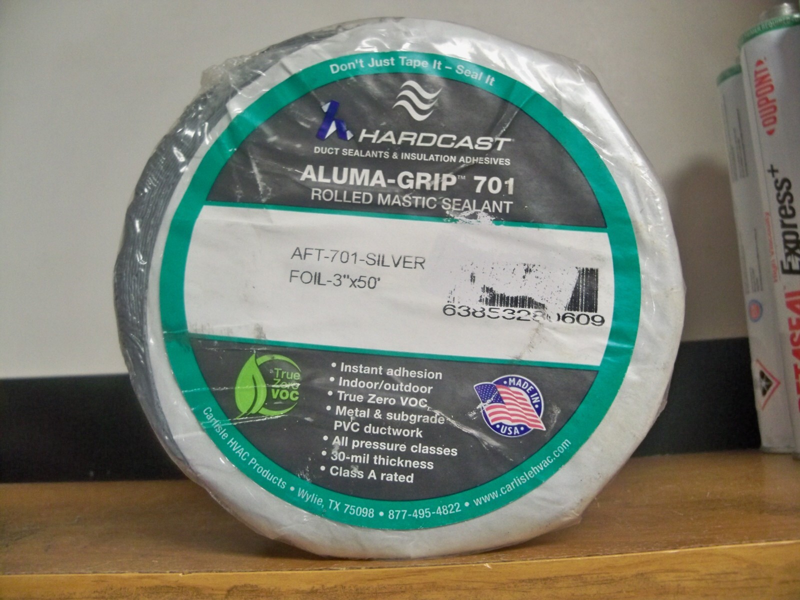 NEW TORN WRAP HARDCAST AFT-701 SILVER ALUMA GRIP MASTIC SEALANT TAPE 3 ...