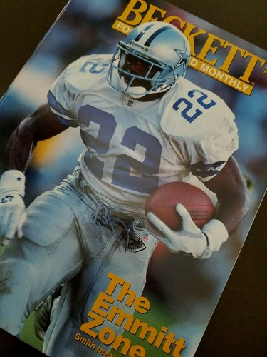 1996 BECKETT Football Price Guide Dallas Cowboys EMMITT SMITH Cards NFL ...